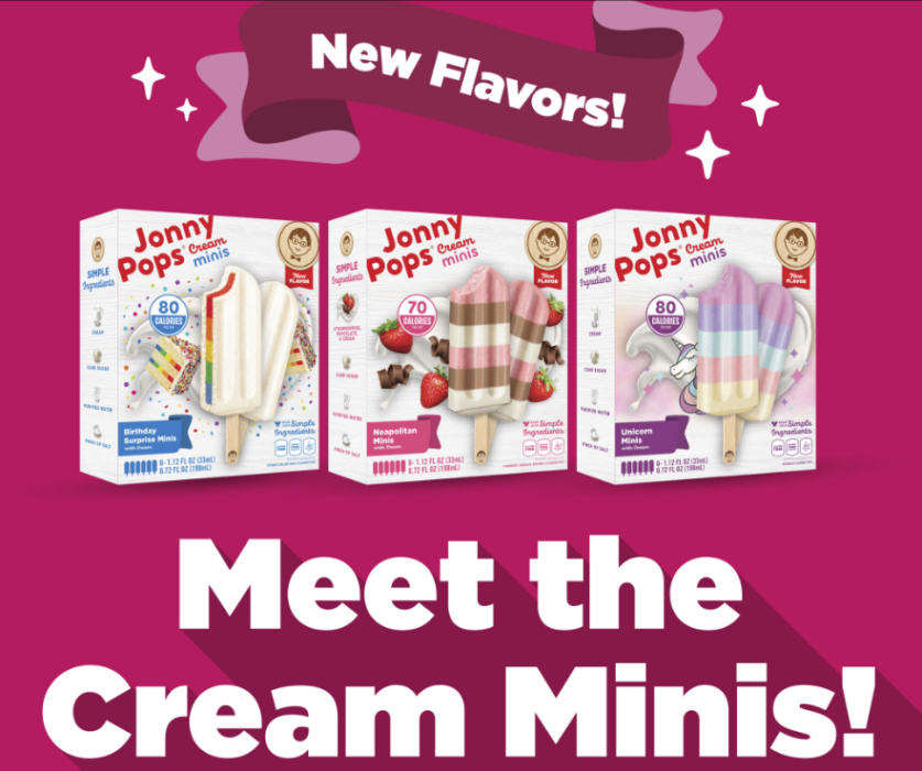 JonnyPops unveils three new Mini Cream Pops at Expo West - Sweets ...