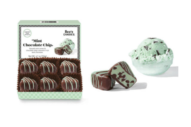 See's Candies debuts new Mint Chocolate Chip Piece - Sweets & Savoury ...