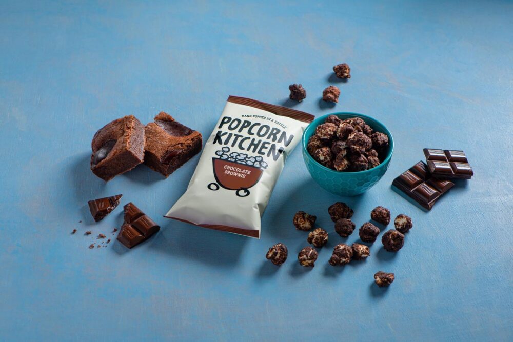 Popcorn Kitchen launches a vegan chocolate brownie flavour - Sweets ...